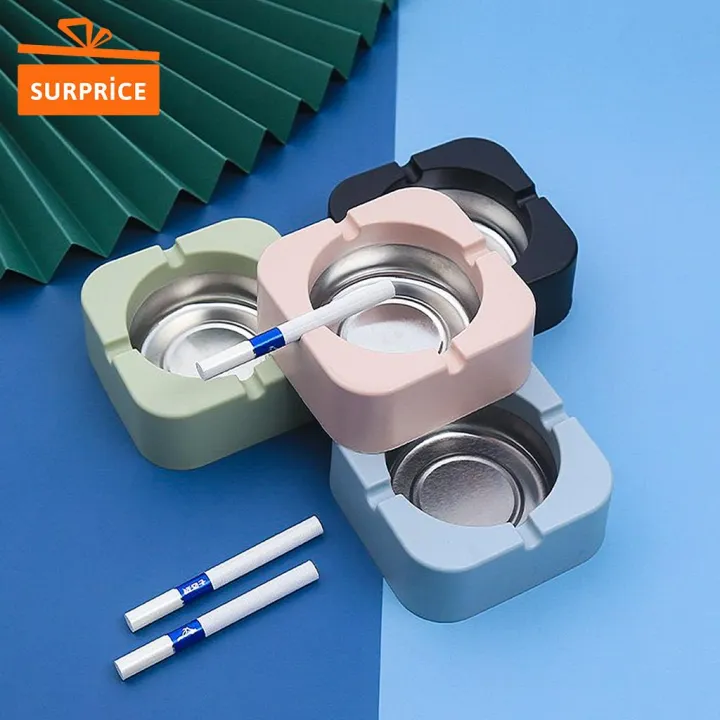 Asbak Rokok Ash Tray Stainless Steel / Asbak Rokok Persegi Premium ...