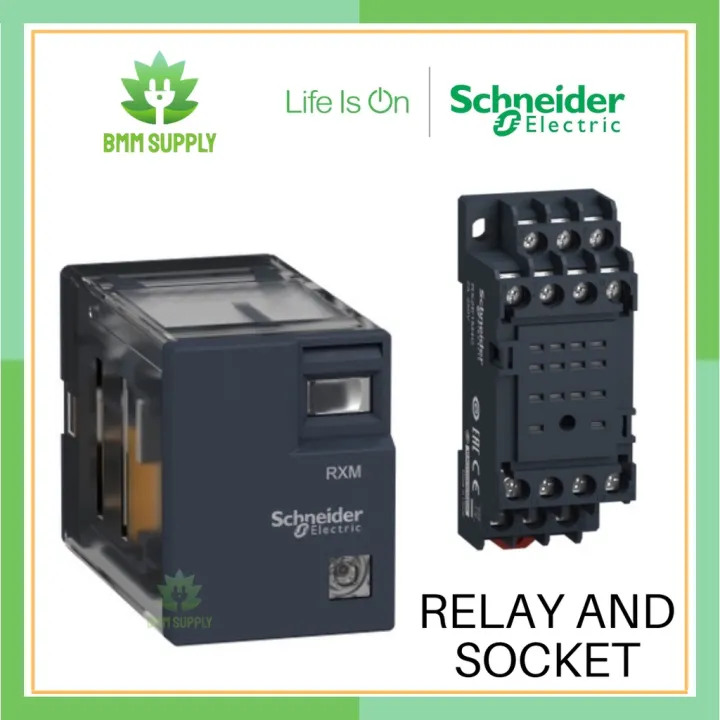 SCHNEIDER 14PIN #RXM4LB2BD RXM4LB2P7 RXM4LB2B7 RXZE1M4C RELAY AND SOCKET | Lazada