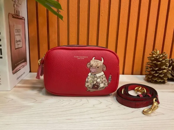 กระเป๋าสะพายข้าง ของแท้ Tory burch Mini Ozzie the Ox Crossbody bag ...