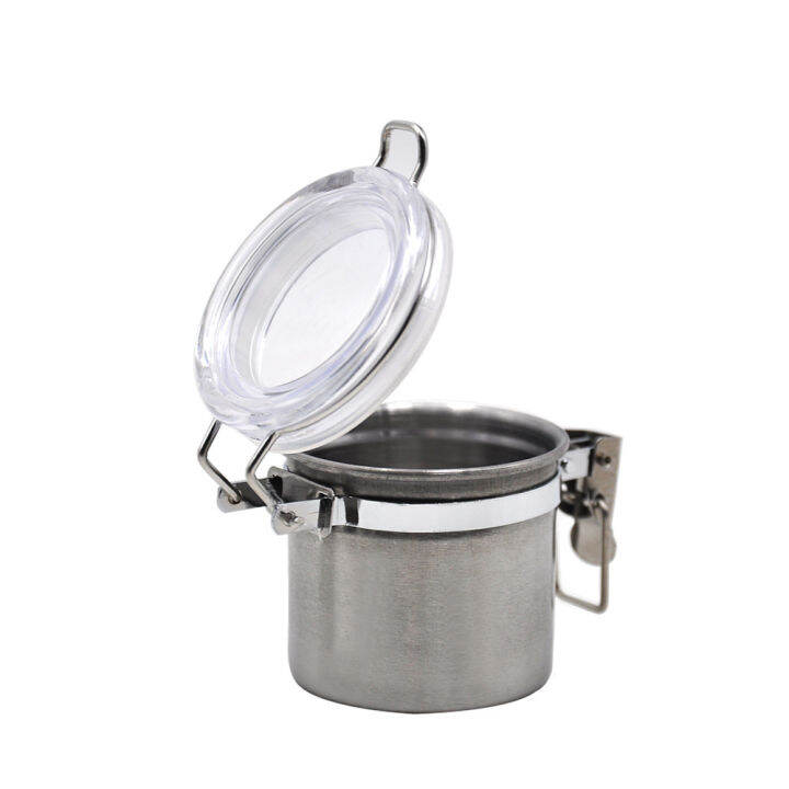 Portable Stainless Steel Airtight Stash Jar 2 Inches Multi-Use Vacuum ...