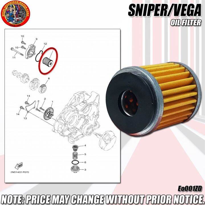 SNIPER/VEGA OIL FILTER (EO001ZD) | Lazada PH