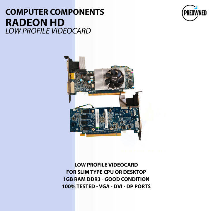Low Profile Video Card for Slim Type CPU or Desktop / Radeon HD or ...