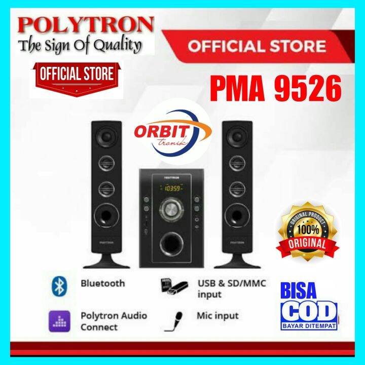 Polytron Pma 9526 Pma 9506 [speaker Bluetooth Aux Usb Mic Input