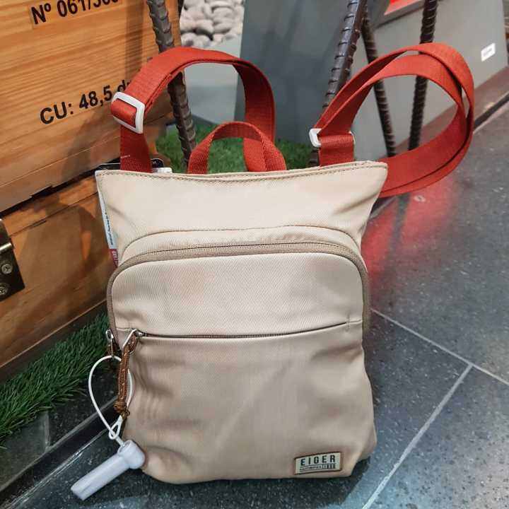 TAS EIGER ORIGINAL FIORA SLIM SHOULDER BAG, KHK, 2L | Lazada Indonesia