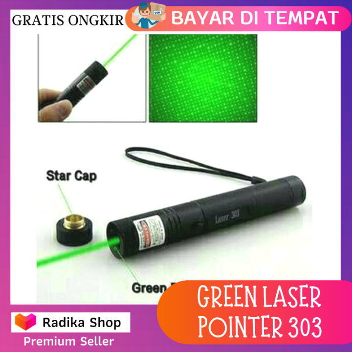 Green Laser Pointer 303 Senter Laser Jarak Jauh Senter Laser Jarak Jauh ...