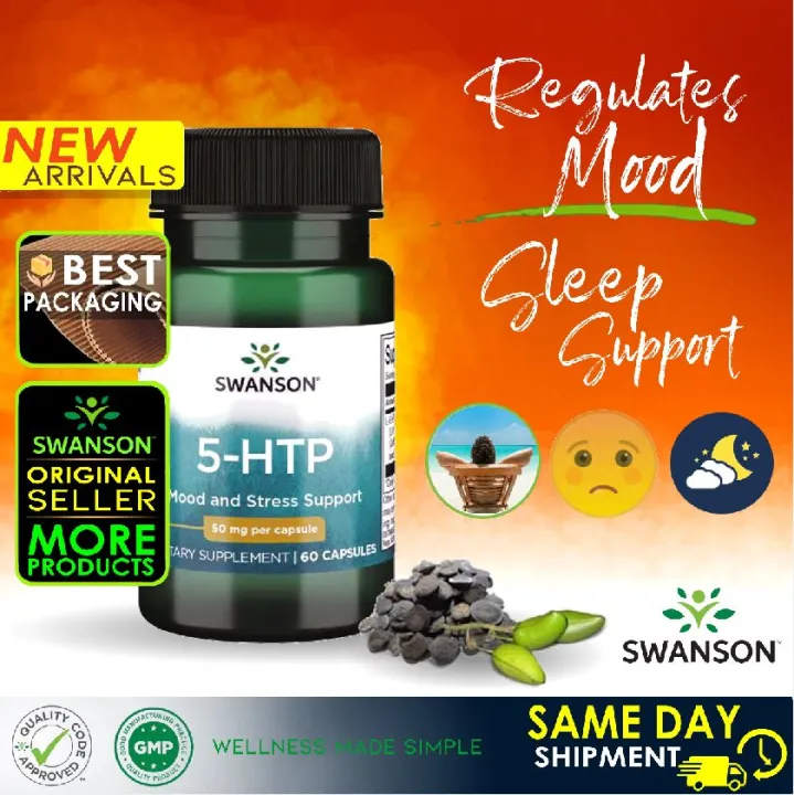 Swanson 5-HTP 50mg 60 caps Promotes a balanced and positive mood 5HTP ...