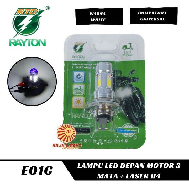 Lampu Depan LED RTD E01C-H4 DRL 30W RAYTON HEADLAMP E01C KAKI MOBIL ...