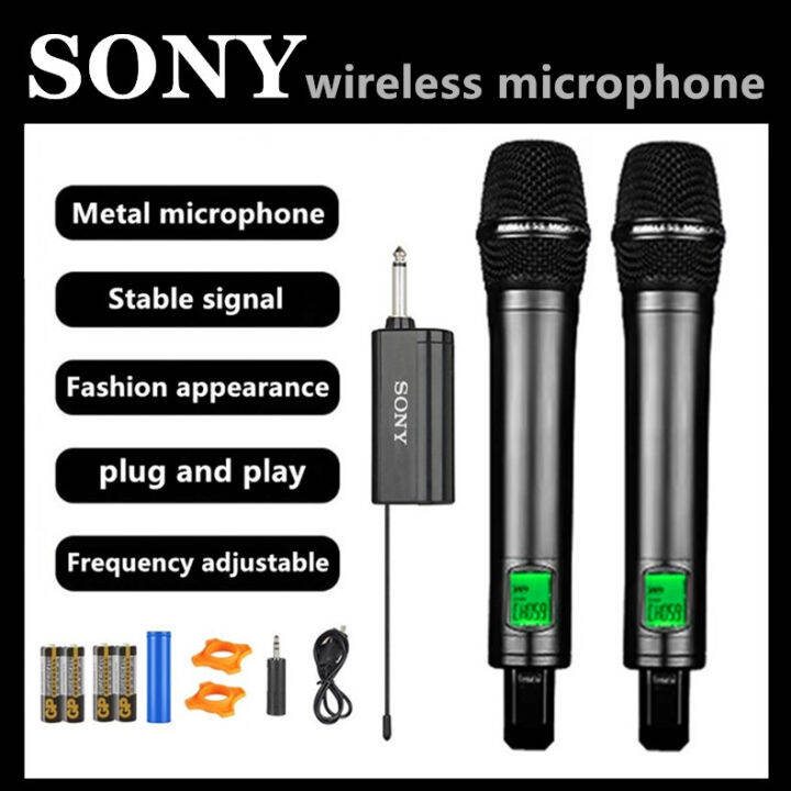 SONY Wireless microphone，Metal handheld microphone，Dynamic microphone ...
