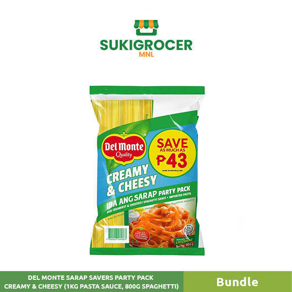 Del Monte Sarap Savers Party Pack Creamy & Cheesy (1KG Pasta Sauce ...