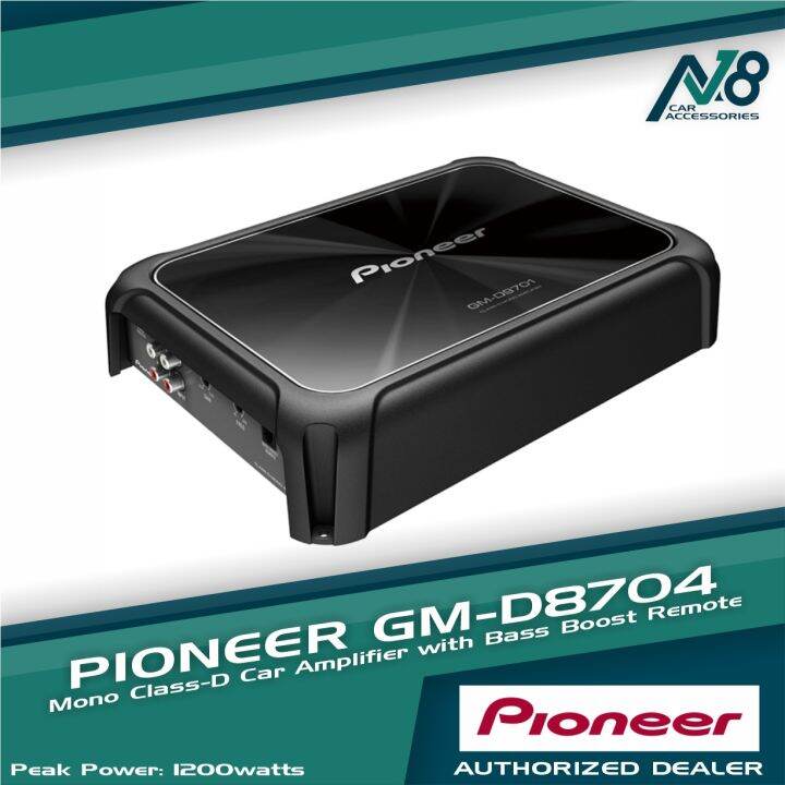 Pioneer GM-D8704 Class-FD 4-Channel Bridgeable Amplifier with Bass ...