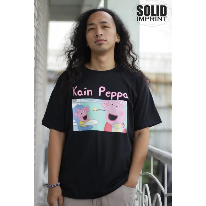 KAIN PEPPA SPOOF SHIRT SOLID IMPRINT | Lazada PH
