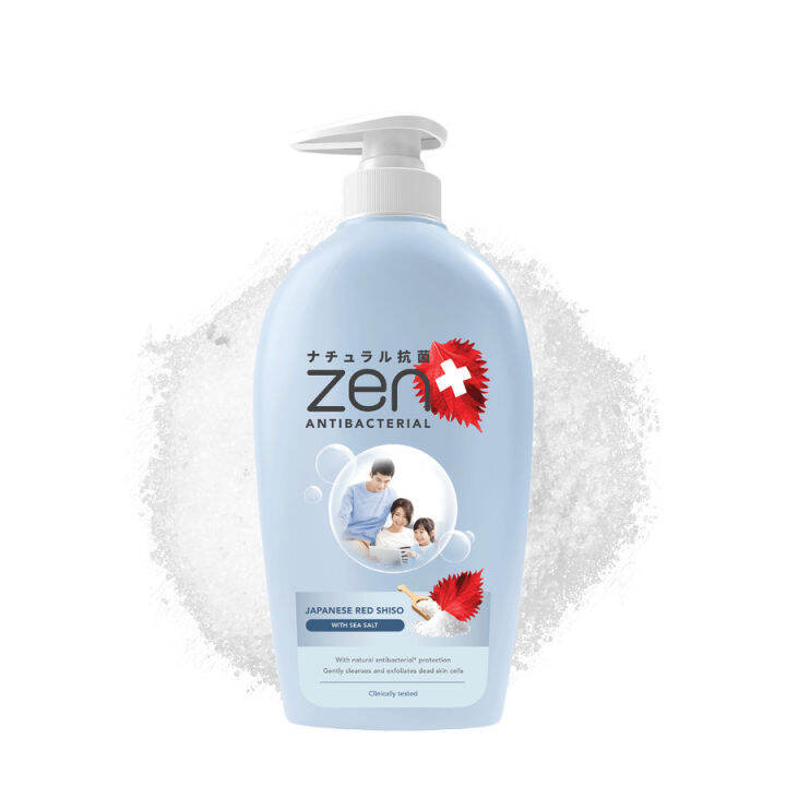 ZEN Sea Salt - Biru 480ml Japanese Red Shiso Sabun Mandi Cair Body Wash ...