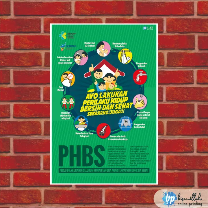 Poster Kesehatan PHBS | Lazada Indonesia