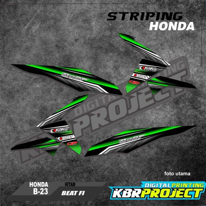 STRIPING BEAT FI - Sticker Striping Variasi List Honda Beat FI b-23 ...