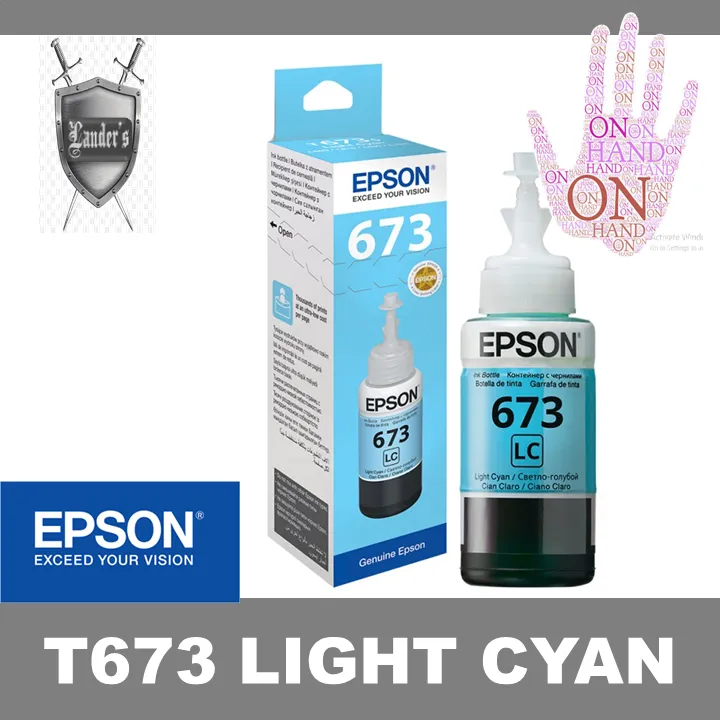 Epson 673 Light Cyan Original Ink Bottle, T6735 | Lazada PH