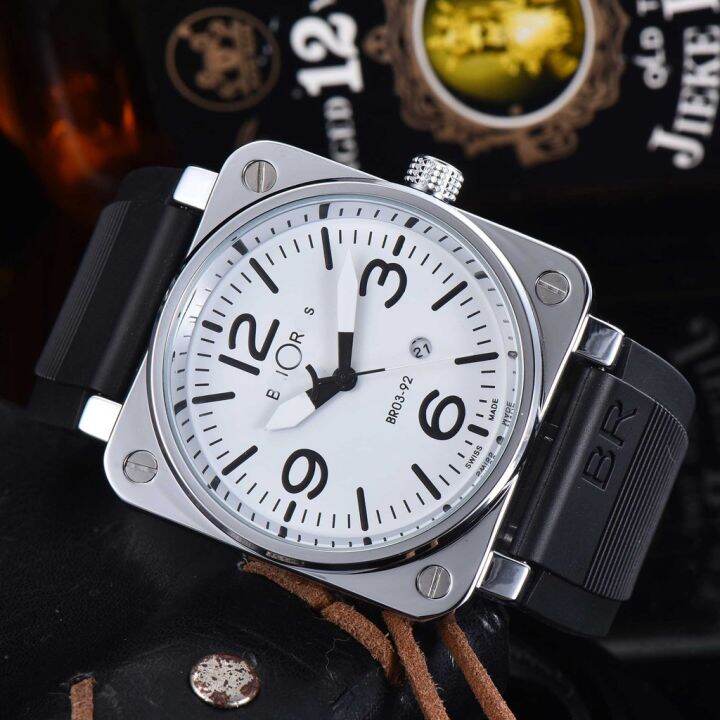 Bell Ross MEN WATCH LARGE DIAL Luminous QUARTZ Watch WATERPOOR | Lazada PH