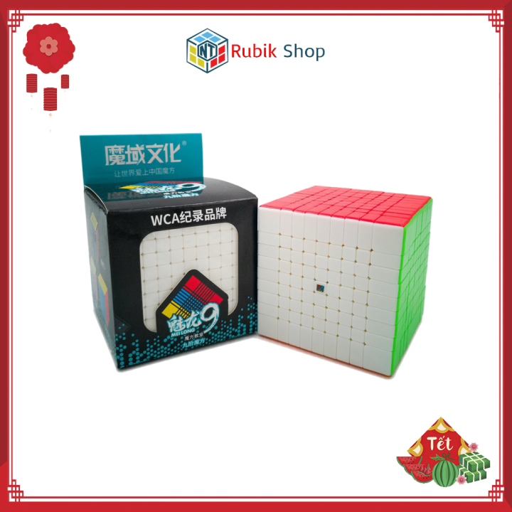 [Hoàn tiền 10%]Rubik 9x9x9 MFJS MEILONG 9X9 Stickerless & QIYI 9x9x9 Stickerless không viền 2021 ...