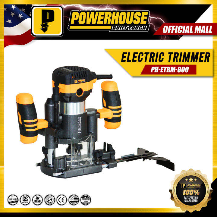 Powerhouse 2in1 Electric Trimmer With Plunge Router Base PH-ETRM-800 ...