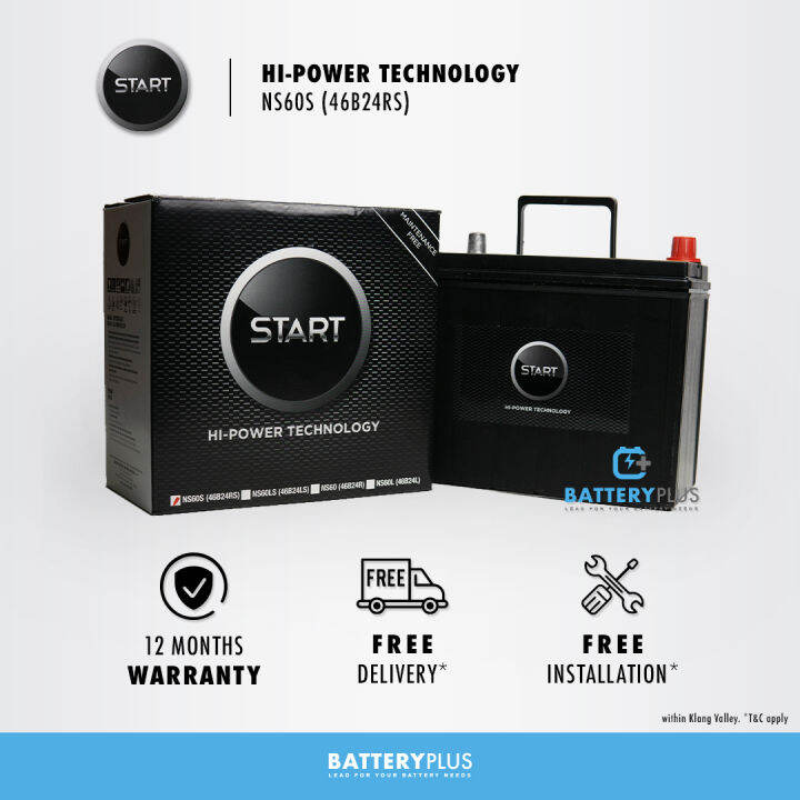 NS60S | NS60LS | NS60 | NS60L | 46B24 Century Start MF Car Battery Bateri Kereta for Proton Saga ...