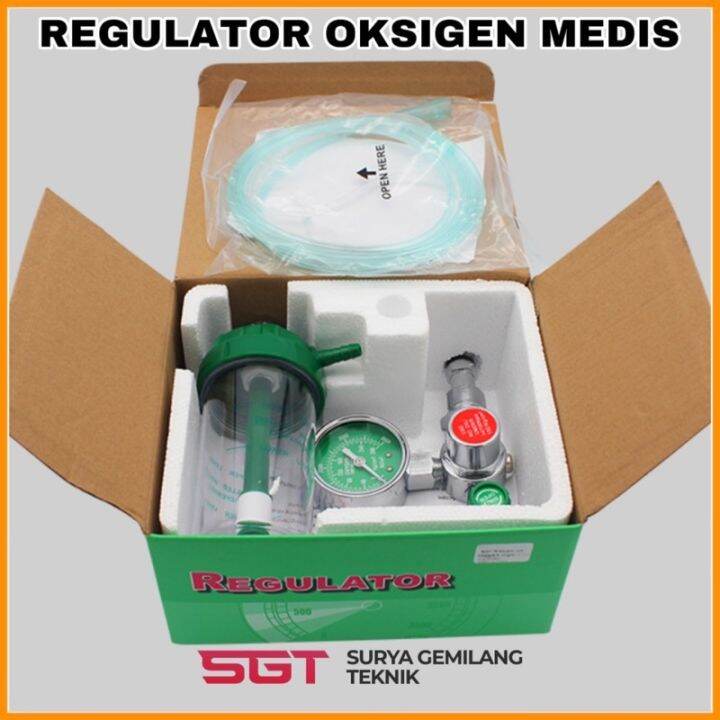 Tabung Regulator Oksigen Regulator Oxygen Alat Pernafasan Regulator ...