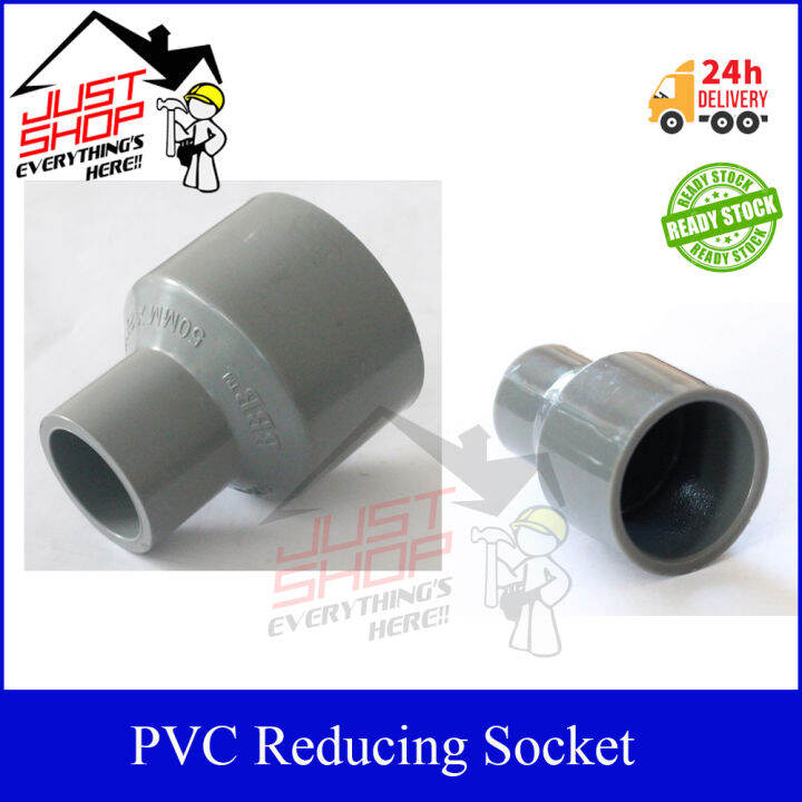 PVC Pipe Fitting / PVC Pipe Connector / Penyambung Paip PVC / Reducing Socket / 50mm | Lazada
