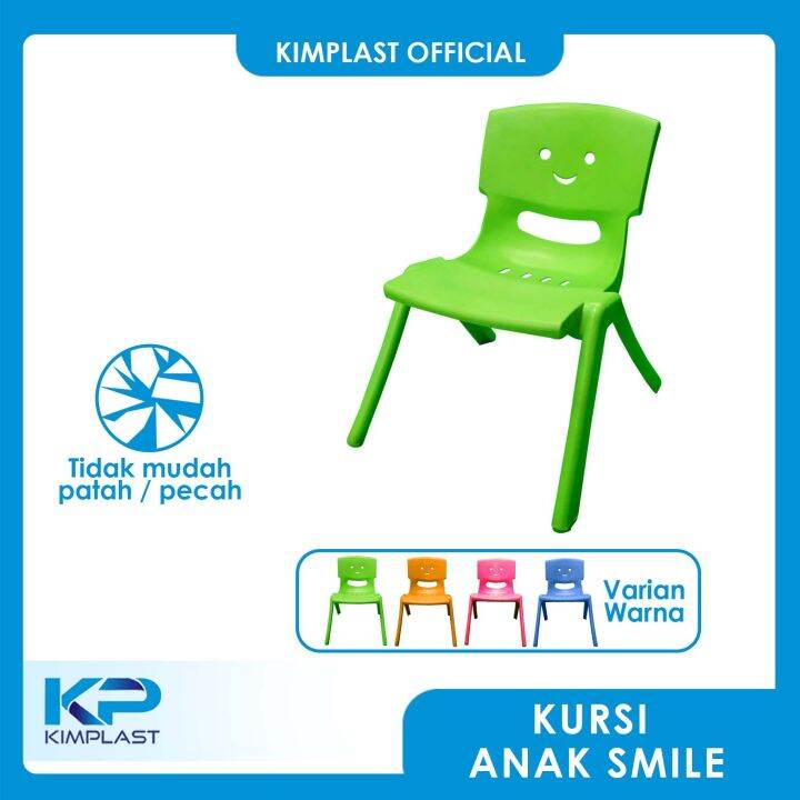 KIMPLAST Kursi Anak Smile/ Kursi Belajar/ Kursi Santai Plastik | Lazada ...