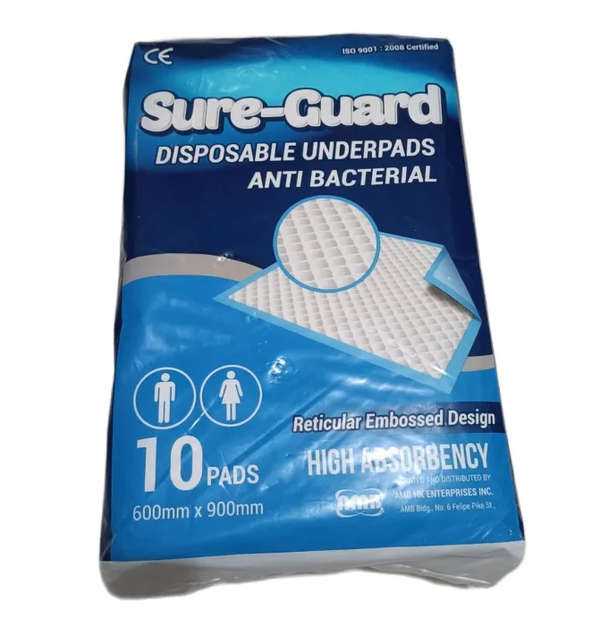 Sure-Guard Underpads (10Pads/Pack) | Lazada PH