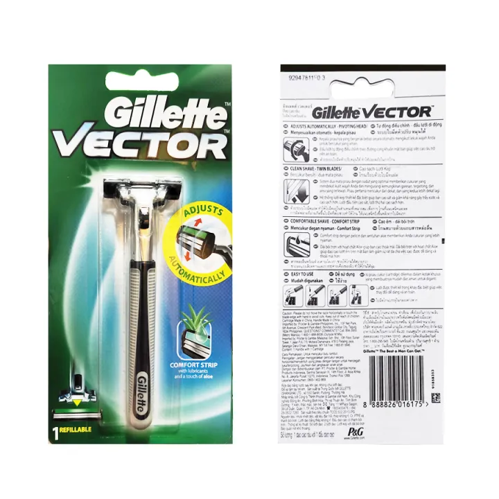 [ส่งด่วนจากไทย2023] Gillette ยิลเลตต์ เวคเตอร์ Vector ด้าม มีดโกนหนวด ...