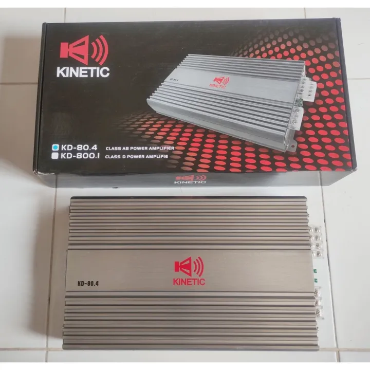 Kinetic KD-80.4 Class AB ( 4 Channel Power Amplifier ) | Lazada PH