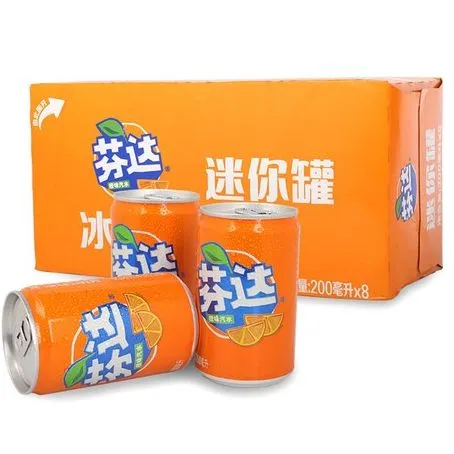 Fanta Orange Flavored Soda Mini Can (8 x 200ml) | Lazada PH