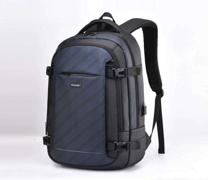 ShaoLong Waterproof Travel Business Mens Backpack Anti-theft Fashion ...