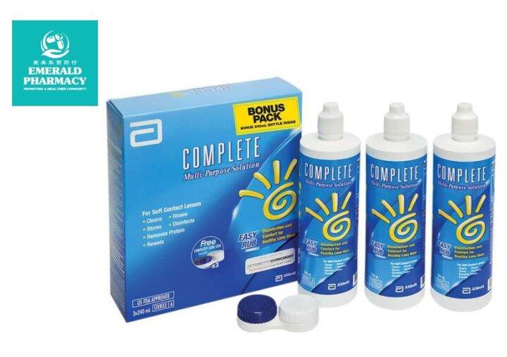 COMPLETE EASY RUB MULTI-PURPOSE SOLUTION 3x360ML/100ML Optical care | Lazada