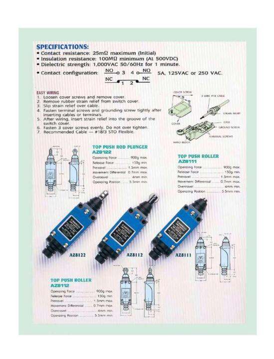 AZ SERIES LIMIT SWITCH AZ8104 | Lazada PH