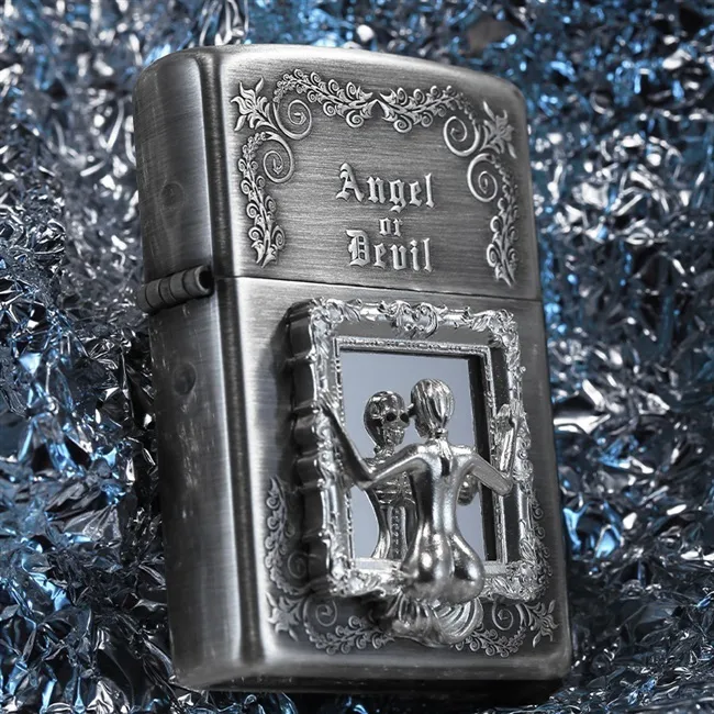 Zippo lighter angel or devil Zippo Byakki Smoker sexy beauty mirror collection gift box set ...
