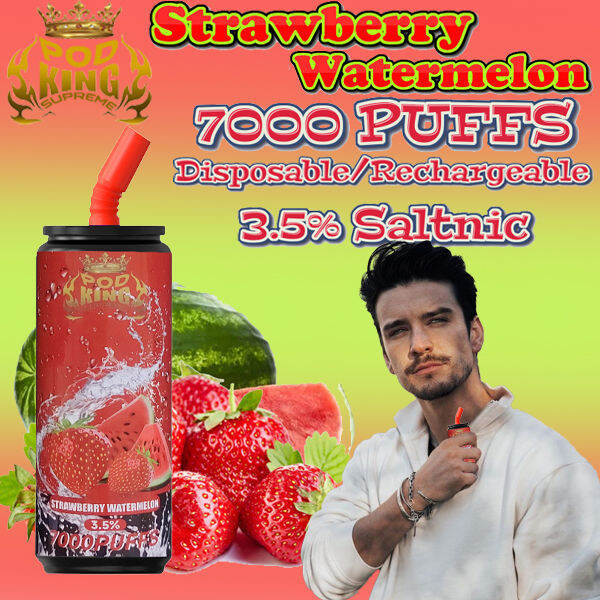 POD KING SUPREME Rechargeable Disposable PUFF PLUS 7000 Puffs ...