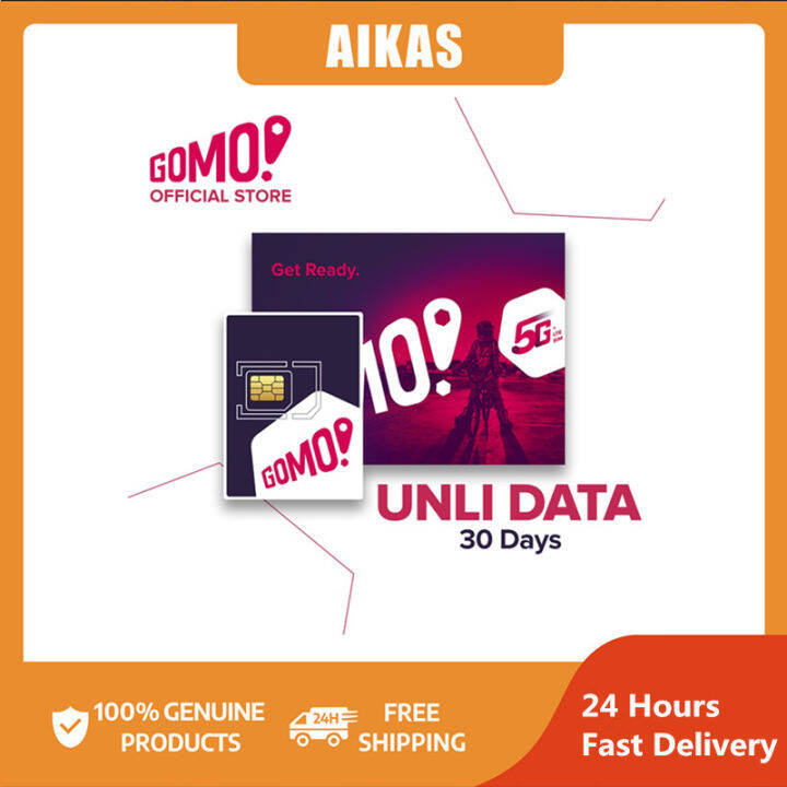 AIKAS GOMO SIM w/ 30 days UNLI data | Lazada PH