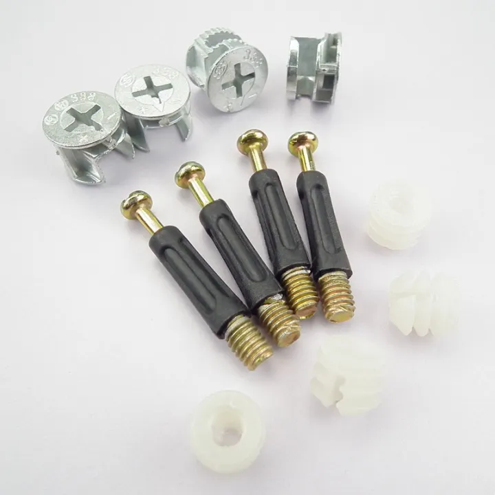 Eccentric wheel three-in-one furniture connector installation ...