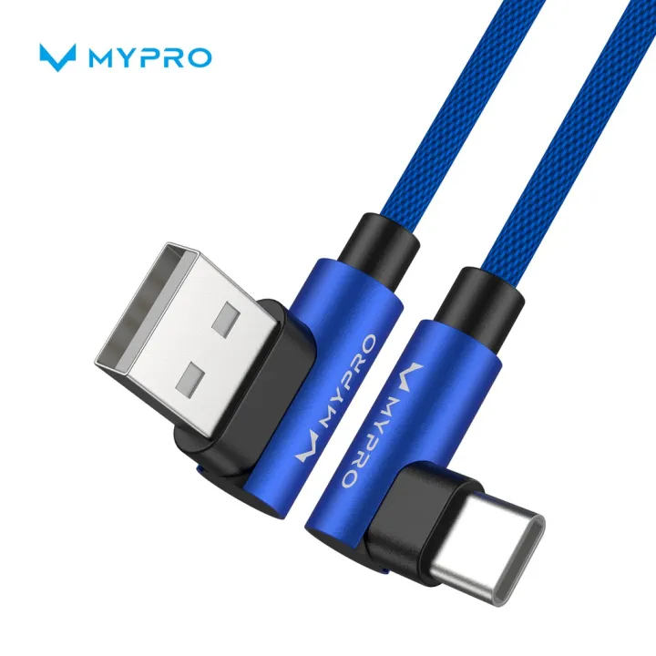 MYPRO Right Angle Type C Usb C Fast Data Charger Cable Supports Up To ...