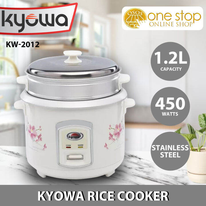 Kyowa Original Rice Cooker 1.2L serves 5 persons Stainless Steel Cover ...