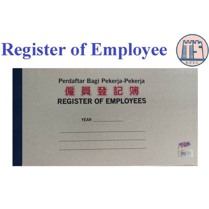 Register of Employees / Buku Pendaftaran Pekerja | Lazada