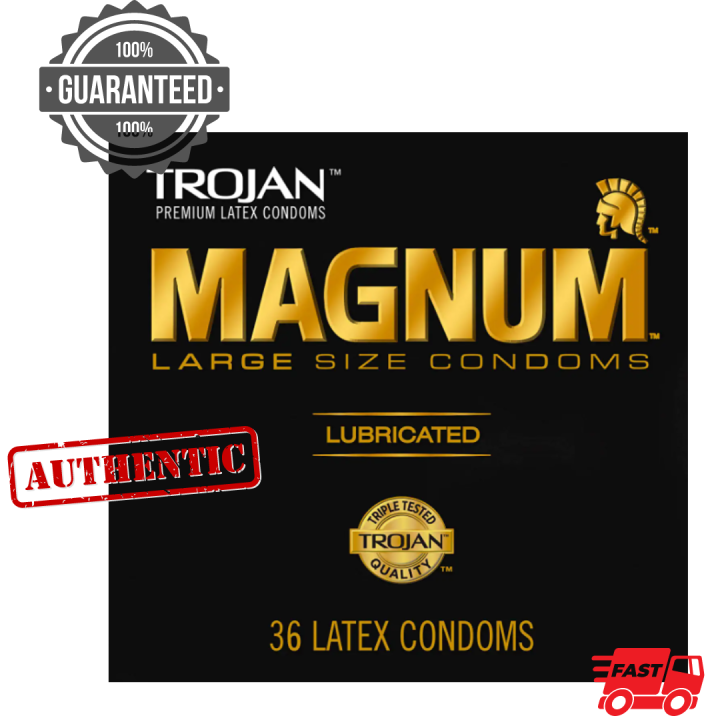 Trojan Magnum Large Size/Bareskin/Ultra-Ribbed Condoms | Lazada PH