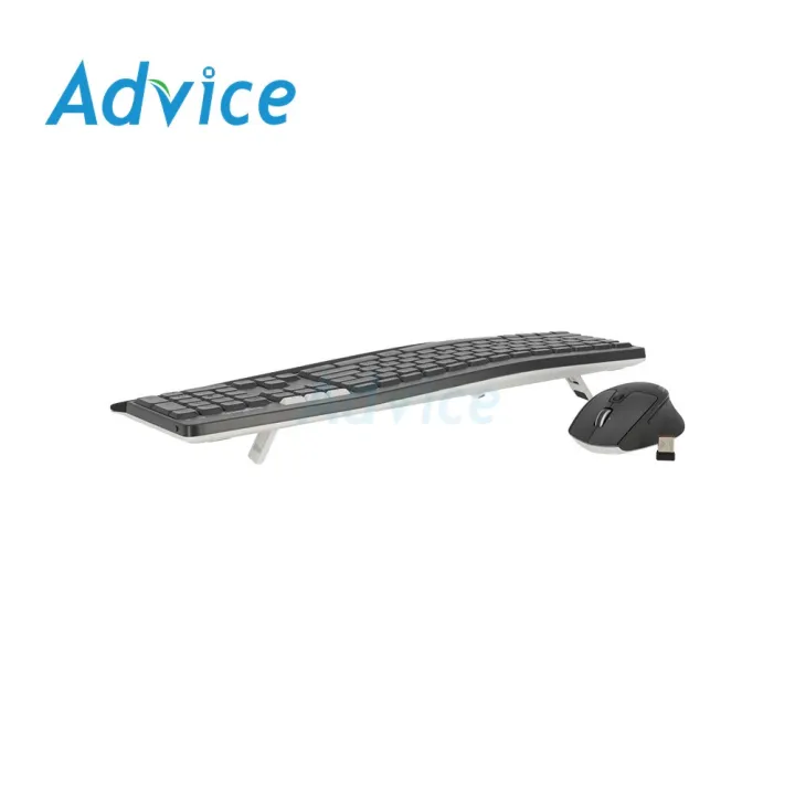 LOGITECH Mouse + Keyboard (2in1) WIRELESS (MK850) Black [# คีย์บอร์ด ...