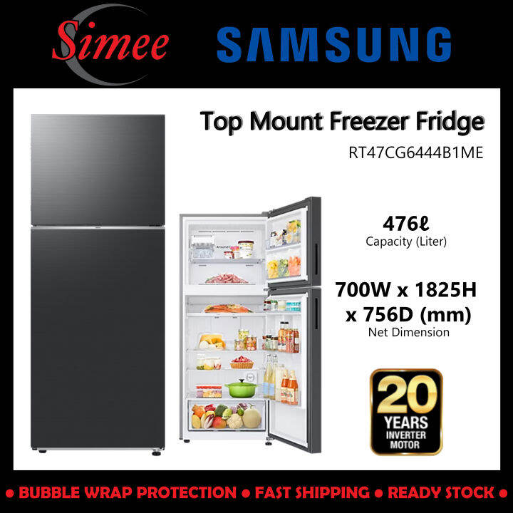 [2023 NEW] Samsung 476L Digital Inverter Refrigerator RT47CG Top Mount ...