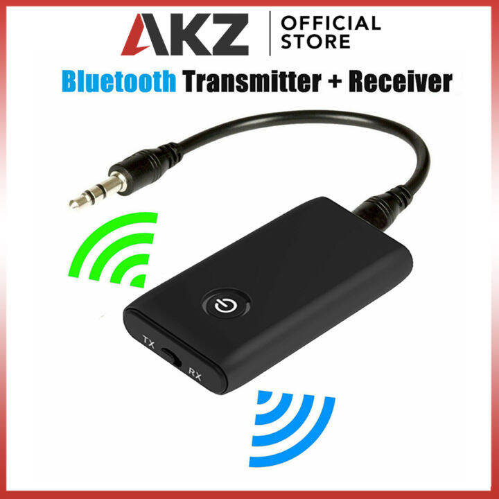 AKZ Wireless Bluetooth 5.0 Transmitter Receiver A2DP 3.5mm Bluetooth ...