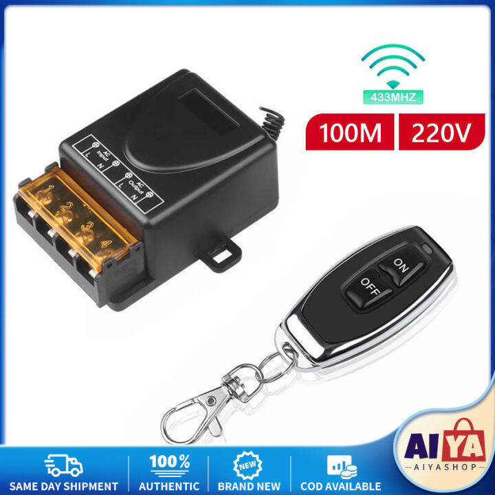 ★Same Day Shipping★ 433Mhz High Power Wireless Remote Control Switch ...