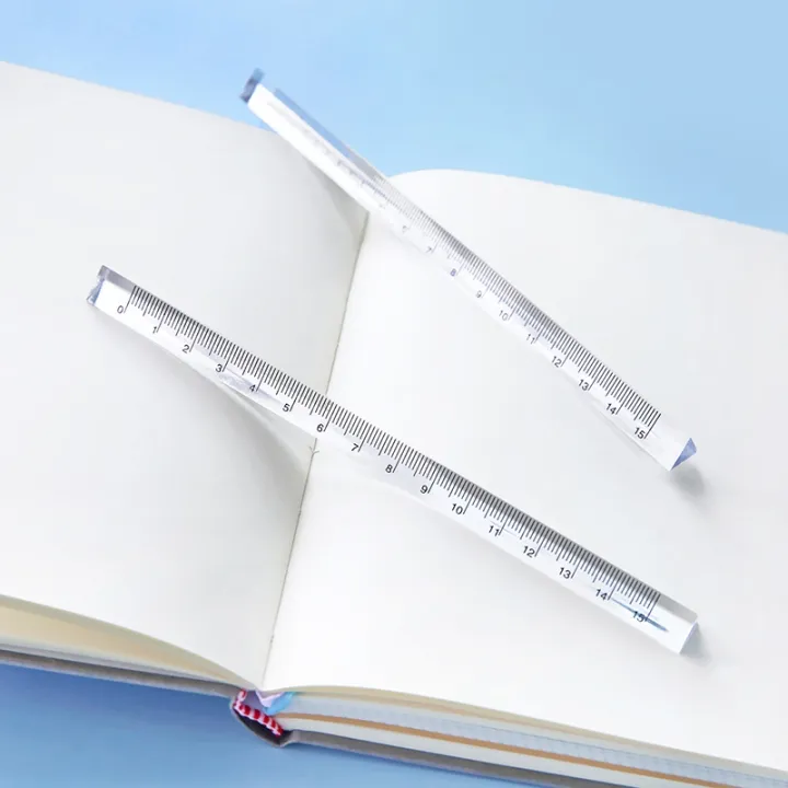 Simple Transparent Triangular Ruler 15cm 20cm Office School Measure 3D ...