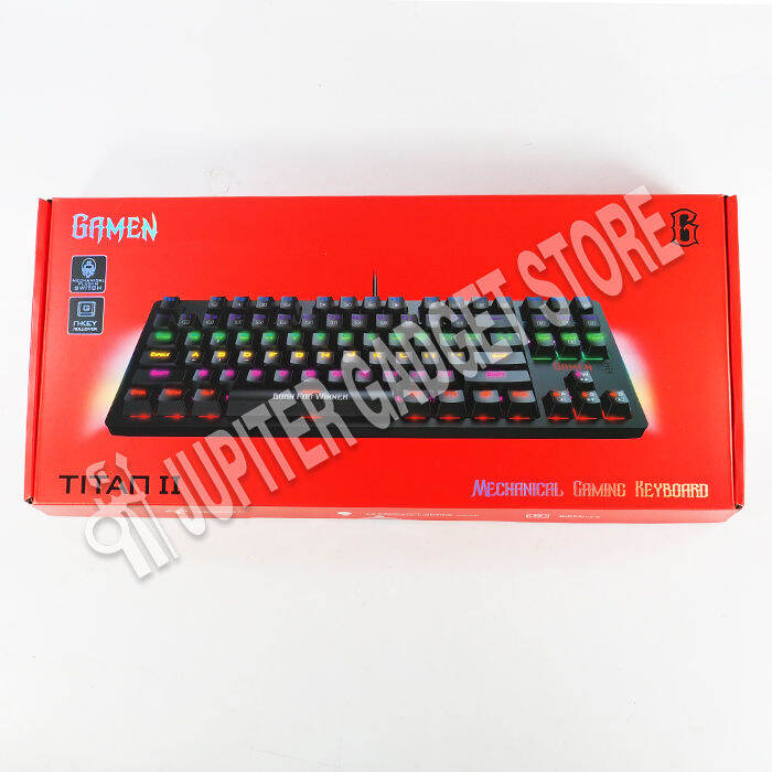 Gamen Titan II Mechanical Pluggable Switch Blue Gaming Keyboard Wired ...
