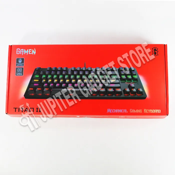 Gamen Titan II Mechanical Pluggable Switch Blue Gaming Keyboard Wired ...