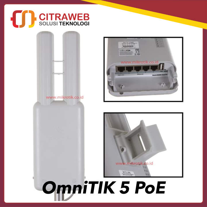 Mikrotik OmniTIK UPA RBOmniTikUPA-5HnD OmniTIK 5 PoE | Lazada Indonesia