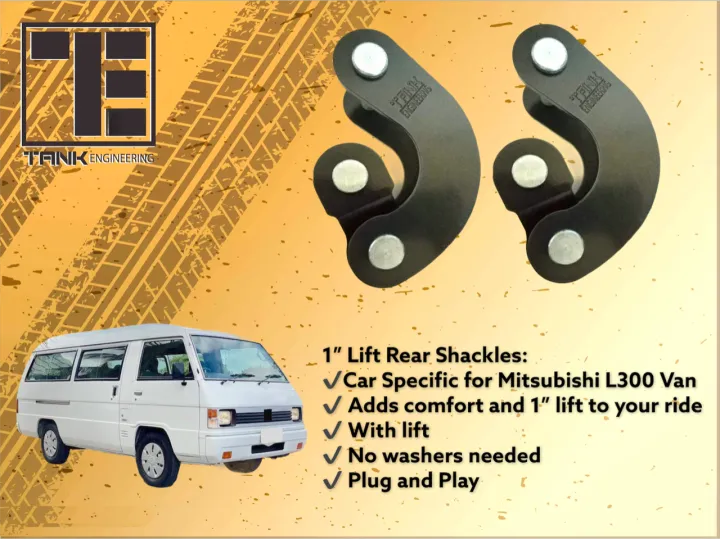 Tank Engineering 4x4 Mitsubishi L300 1" lift rear leaf spring Heavy ...